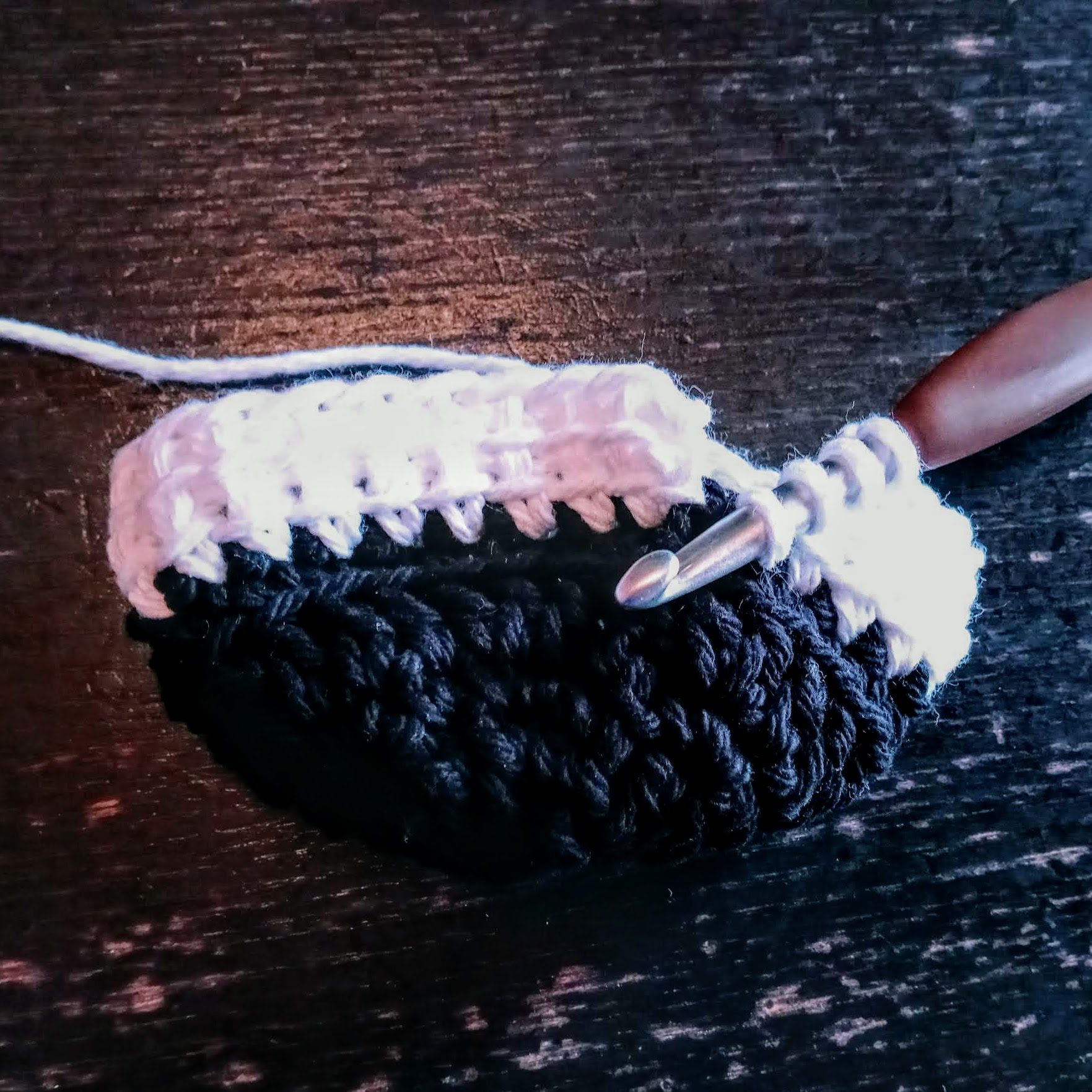 Joining the Link Stitch in the Round – OVC Designs